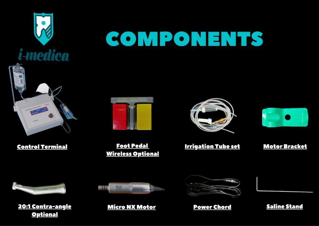Dental Implant Motor BG-700 by i-Medica with 3 Years of warranty.